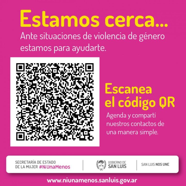 En San Luis, impulsan un código QR para ayudar a las víctimas de ...